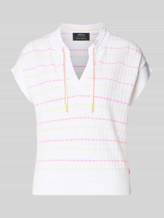 Marc Cain Regular Fit Oberteil aus Lyocell-Mix in Strick-Optik