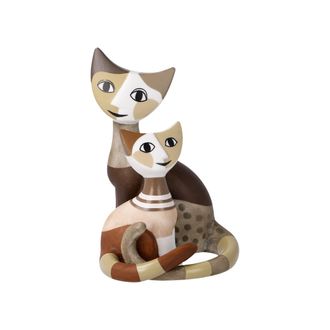 GOEBEL Rosina Wachtmeister Katzen-Figur aus Biskuitporzellan Nina e Eleonora, Ma&szlig;e: 6cm x 6cm x 8cm, 31-400-72-1