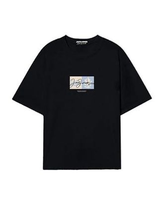 Jack & Jones Jorcanggu T-Shirt &agrave; col Rond pour Homme FST, Noir, M