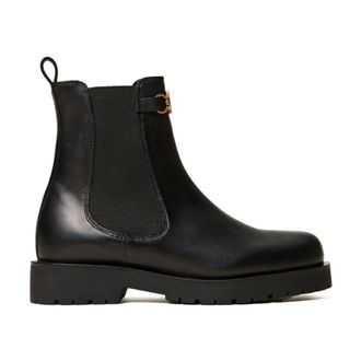 Twinset Elegante Schwarze Chelsea Booties - - Shoes - Damen - Schwarzk - 38 EU