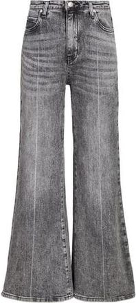 Suncoo Jean délavé et évasé en coton mélangé