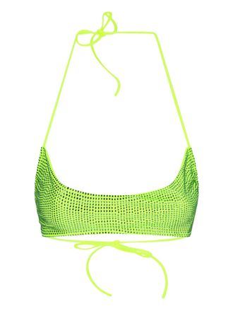 Santa Brands Verziertes Dahlia Bikinioberteil - Gr&uuml;n