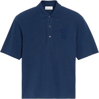 Ami Homme, Tops, Bleu, Taille: M De Coeur Polo