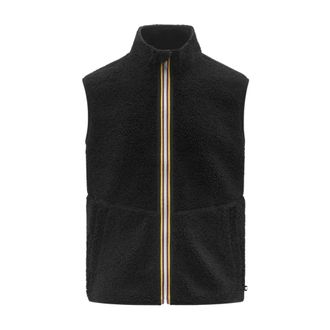 K-Way Gilet r&eacute;versible Yannick Sherpa Polar - Homme - Vestes - Noir - Taille: 2XL