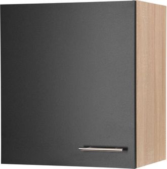 Respekta Oberschrank Hängeschrank 50 cm Eiche Sägerau Schwarz Merle Respekta