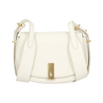 Ralph Lauren Femme, Sacs, Beige, Taille: ONE Size Sac Bandouli&egrave;re en Cuir