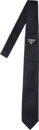 Prada Silk Logo Tie