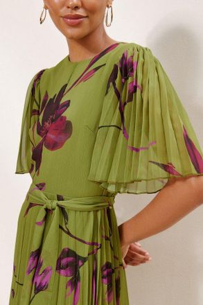 Lipsy Plisseekleid Lipsy plissiertes Minikleid mit G&uuml;rtel (1-tlg)