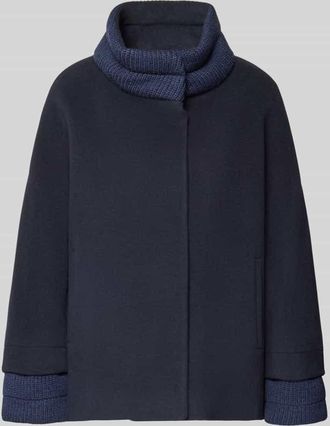 Cinzia Rocca Jacke aus Lanawolle-Mix mit Stehkragen und Eingrifftaschen