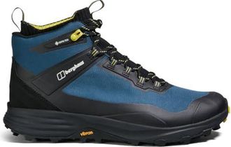 Berghaus Chaussures de randonnée Vc22 Multisport Mid Walking pour homme | Durable | Imperméables | Respirantes | Gore Tex | Vibram, Noir de jais Hale Navy Corn
