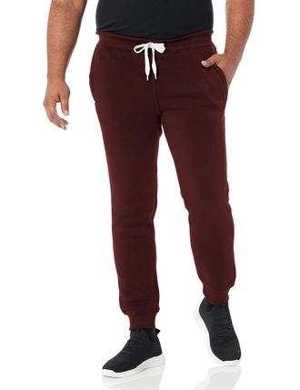 Southpole Herren 1570 Basic Active Sweatpants Fleece Jogger, Burgunder, Mittel