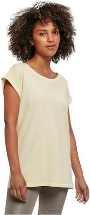 Build Your Brand Femme By021-ladies Extended Shoulder Tee T-Shirt À Épaules Dénudées pour, Jaune Soft., XL EU