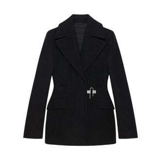 Givenchy Gesteppter Woll-Peacoat in Schwarz - - Jackets - Damen - Schwarzk - M
