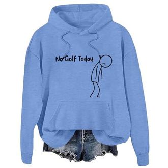 Generic Sweat &agrave; capuche pour femme - Manches longues - Col rond - Pull &agrave; capuche - Pull &agrave; col rond - Loisirs - Sport - T-shirt &agrave; manches longues - Sweat &agrave; cap