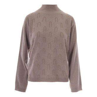 Fabiana Filippi Femme, Pulls, Gris, Taille: 36 FR Pull &agrave; col roul&eacute; Platine