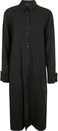 Maria Calderara Knielanges Kleid - Schwarz