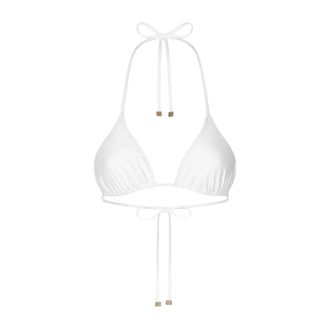 Dolce & Gabbana Femme, Maillots de bain, Blanc, Taille: 40 FR Haut de Bikini Blanc Triangle avec