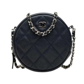 Chanel Pre-owned Sac bandouli&egrave;re matelass&eacute; vintage - Femme - Pre-owned - Bleu - Taille: ONE Size