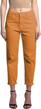JOPHY & CO. Pantalon femme avec cinq poches en coton élastique (code 1372), orange., XL