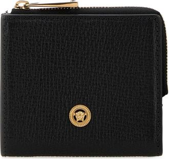 Versace Homme, Accessoires, Noir, Taille: ONE Size Portefeuille en cuir