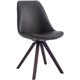 Clp Chaise pivotante Calais &agrave; Walnuss, noir