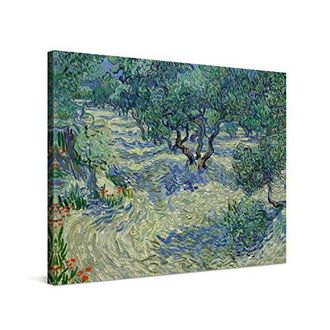 Picanova Vincent Van Gogh Verger doliviers 100x75cm - Photo sur Toile - Impression sur Toile Haut de Gamme - Image sur Toile pour Décoration Murale Moderne