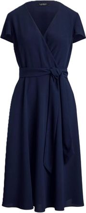 Ralph Lauren Femme, Robes, Bleu, Taille: 34 FR Woven Wrap Dress Triple Ggt-R