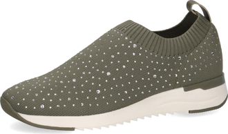 Caprice Damen Slip On Sneaker ohne Schnüren zum Schlupfen, Grün (Cactus Knit), 39 EU