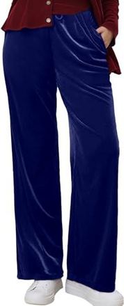 Generic Pantalon De Randonn&eacute;e Femme Taille Haute Haute Elastique Pliss&eacute; &Eacute;l&eacute;phant Combipantalon Fendu Dentelle L&eacute;opard Business D&eacute;lav&eacute; Cr&ecirc;pe Latex Palazzo Ou M