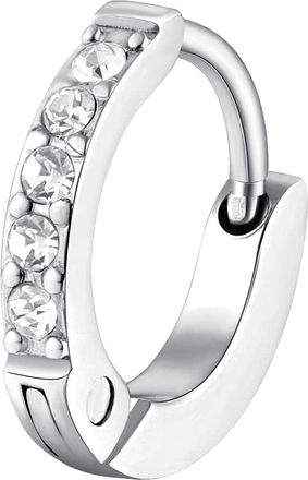 Brosway Chakra Einzelcreole für Damen aus 316L-Edelstahl mit Kristallen, Größe: 1 cm, BHKE033