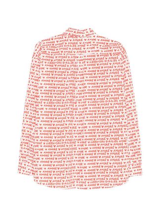 Alessandro Enriquez Amore Print Cotton Shirt - White