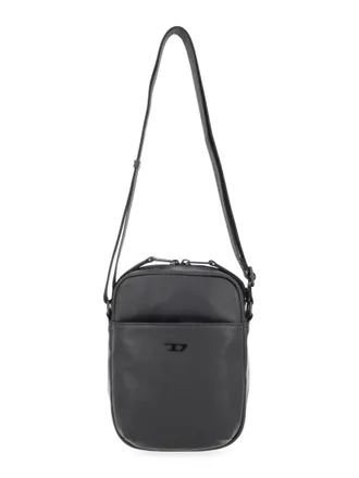 Diesel Unisex Rave Crossbody X Bag Black Ovine Leather Shoulder