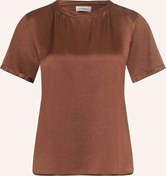 ottod'Ame Ottodame Blusenshirt Luisa Aus Satin braun