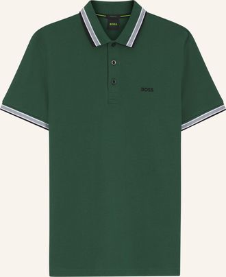 HUGO BOSS Piqu&eacute;-Poloshirt Paddy Curved Regular Fit gruen