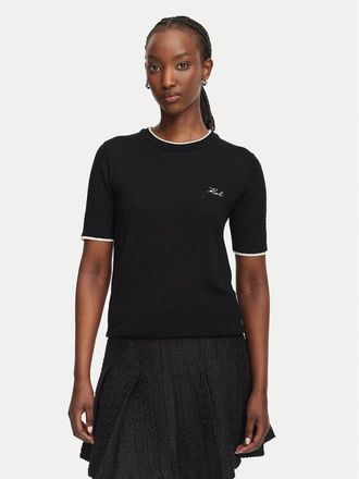 Karl Lagerfeld Pullover B3W18039 Schwarz Regular Fit