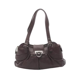 Ferragamo Pre-owned Gancini Handtasche - - Pre-owned - Damen - Braun - ONE SIZE