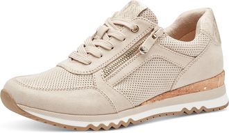 Marco Tozzi Damen Sneaker flach Vegan Freizeit, Beige (Dune Comb), 36 EU
