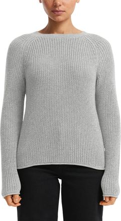 QS by s.Oliver Melierter Strickpullover mit Raglanärmeln