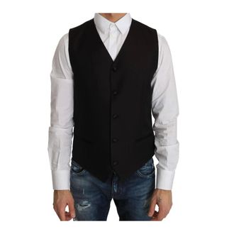 Dolce & Gabbana Gilet Classique - Homme - Costumes - Noir - Taille: M