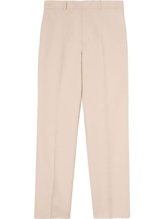 Off-white pantalon de costume en coton - Tons neutres