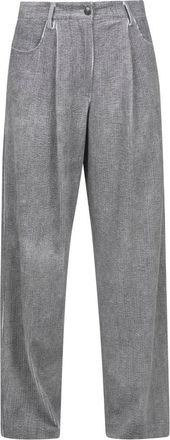8pm 8Pm, Femme, Pantalons, Gris, Taille: 38 FR Philomena Wide Pantalons