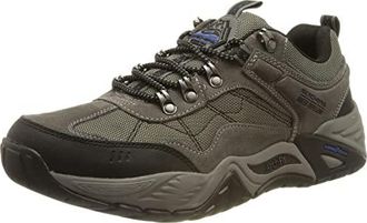 Skechers Arch Fit Recon Harbin Basket Homme Cuir Gris Avec Maille 42 EU