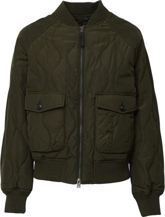 Woolrich Bomber matelass&eacute; - Femme - Vestes - Vert - Taille: 42 FR