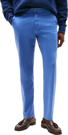 Tommy Hilfiger Herren Chino Hose Core Harlem Essential Twill Relaxed Fit, Blau (Angora Blue), 34W/33L