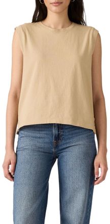 Levi's Womens Boxy Tank Sweatshirt, Safari, 32