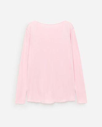 Arket Satinoberteil Mit U-Boot-Ausschnitt -Rosa