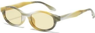 Generic Lunettes De Soleil Unisexes &Agrave; Monture Fine For Lext&eacute;rieur, Id&eacute;ales For Les Vacances, Trajets Domicile-travail Et Le Sport(Yellow)