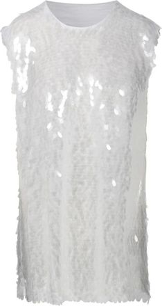 Norma Kamali Femme, Tops, Blanc, Taille: 36 FR D&eacute;bardeur Blanc Col Rond