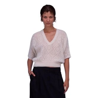 Nathalie Vleeschouwer Damen, Strickwaren, Wei&szlig;, XLGr&ouml;&szlig;e