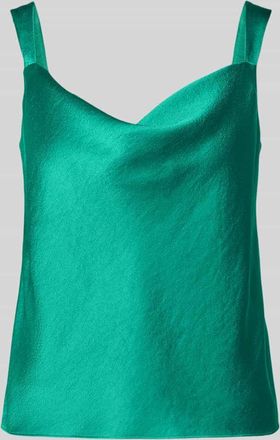 Marc Cain Blusentop aus Satin mit Wasserfall-Ausschnitt